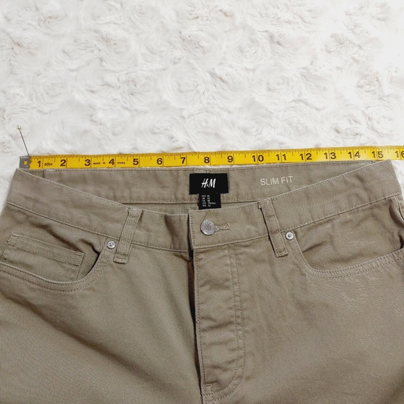 H&M | Pants | Hm Slim Fit Twill Pants | Poshmark